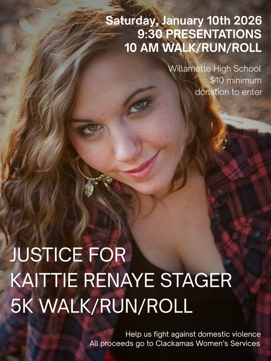 Justice for Kaittie Renaye Stager 5K (Eugene January 10th 9:30-noon ...